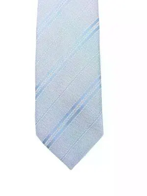 TOM FORD Striped Tie - Blue