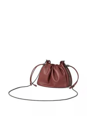 Brunello Cucinelli Mini Mellow Bucket Bag - Red
