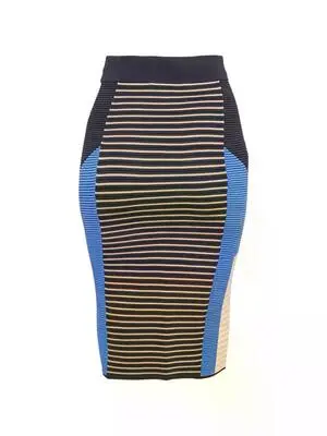 Simkhai Geometric-pattern Knit Midi Skirt