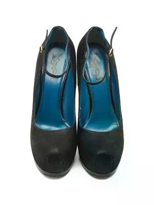 Saint Laurent Nubuck Platform Pumps
