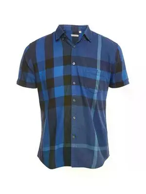 Men's Burberry Blue Check Shirts