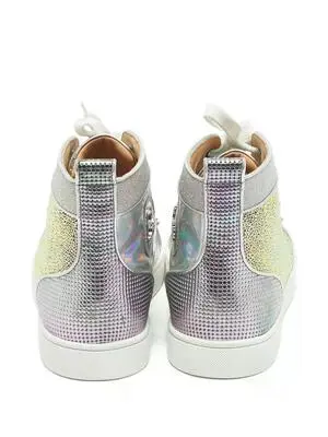 CHRISTIAN LOUBOUTIN Pik Pik Iridescent Crystal Trainers