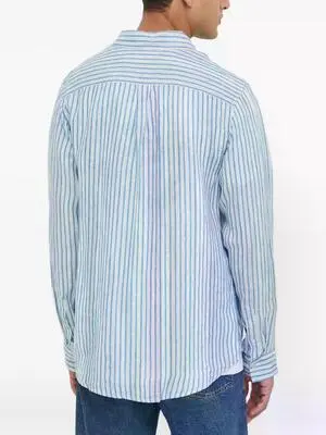 LES DEUX Striped Button-up Shirt