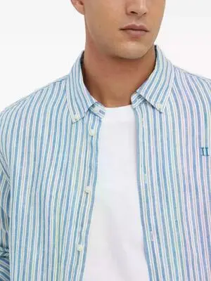 LES DEUX Striped Button-up Shirt