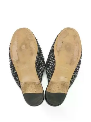TOD'S Double T Tweed Mules