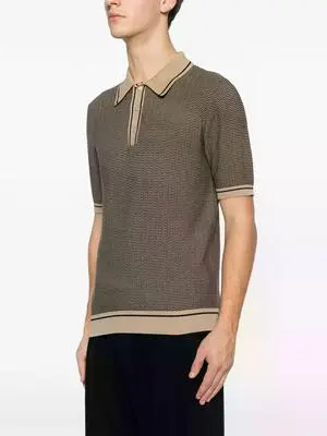 Tagliatore Patterned Polo Shirt