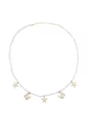 ESHVI Lunar Tide Pearl Necklace - White