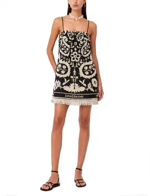 Zimmermann Rhiannon Terry Mini Dress