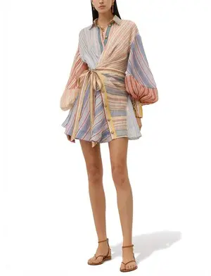Zimmermann Rebellion Mini Dress - Multicolour