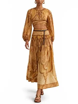 Zimmermann Wanderlust Maxi Skirt - Multicolour