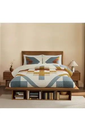 Pendleton Carico Lake Quilt & Pillow Shams Set - Silver Blue