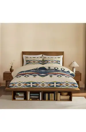 Pendleton Creekside Coverlet & Pillow Shams Set - Tan