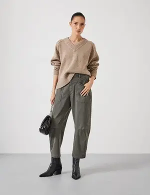 HUSH Cordi Barrel Leg Trousers