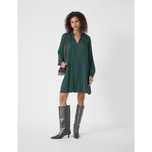 HUSH Ruffled Long Sleeve Mini Dress