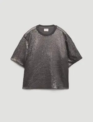 HUSH Holly Matte Sequin T-shirt