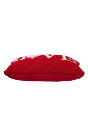 GLITZHOME 18"l Valentine's Hooked Love Pillow