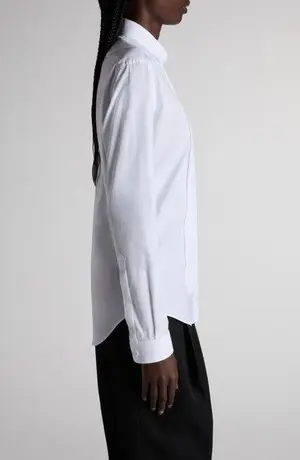 TOM FORD Pleated Bib Cotton Twill Shirt