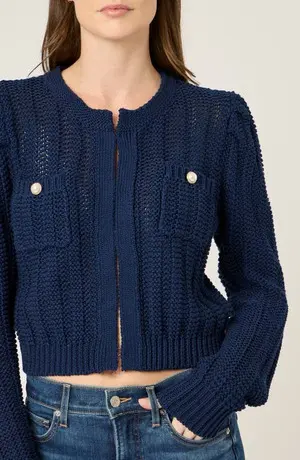 BTB LOS ANGELES Jade Cardigan - Navy