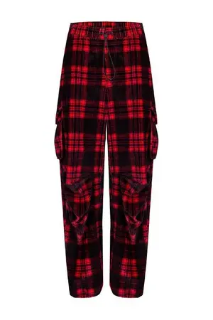 PCFG Pure Cotton Your *itch Plaid Cargo Pant