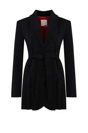PCFG Wool Blend Jacket Dress - Black