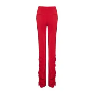 PCFG Wool Blend Draped Pant - Red