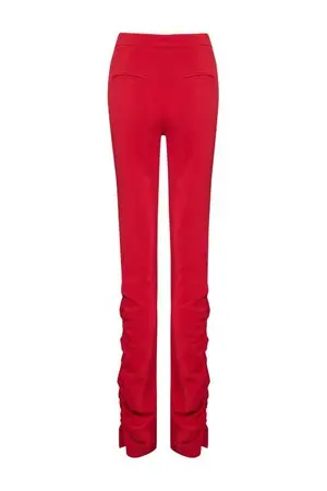 PCFG Wool Blend Your *itch Draped Pant - Red