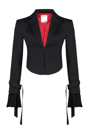 PCFG Corset Blazer Jacket With Tie Detail