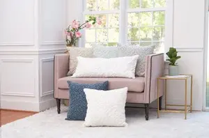 ELISABETH YORK Ninny Floral Tufted Throw Pillow Collection - Beige