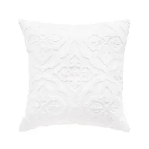ELISABETH YORK Ninny Floral Tufted Throw Pillow Collection - White