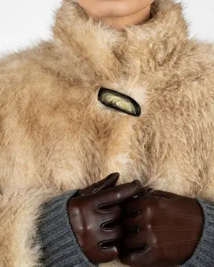 WeWoreWhat Faux Fur Jacket With Toggle Closure