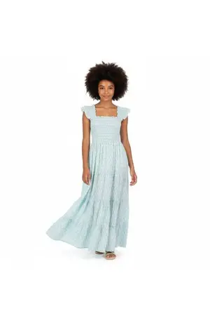 MER ST. BARTH Paloma Maxi Dress - Seafoam-booty