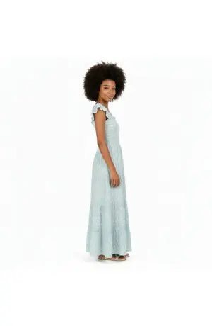 MER ST. BARTH Paloma Maxi Dress - Seafoam-booty