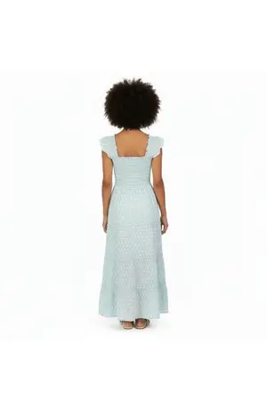 MER ST. BARTH Paloma Maxi Dress - Seafoam-booty