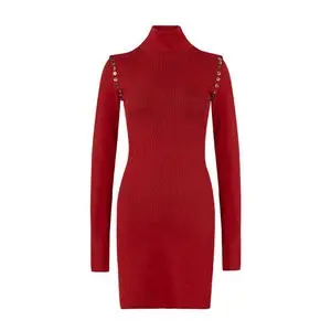 PCFG Two-tone Ribbed Long Dress