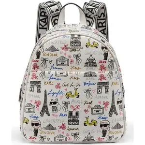 Karl Lagerfeld Paris Maybelle Backpack - White Multi