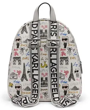 Karl Lagerfeld Paris Maybelle Backpack - White Multi