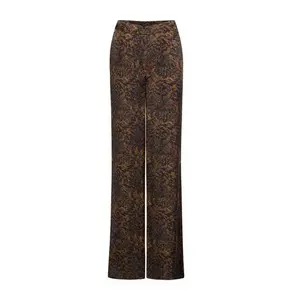 PCFG Print Bootcut Pants - Leopard