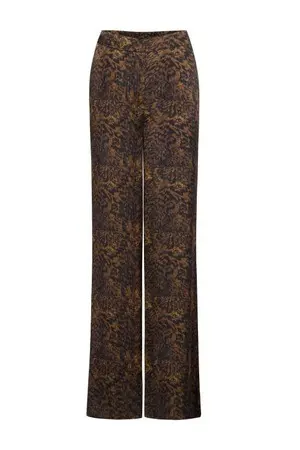 PCFG Print Bootcut Pants - Leopard