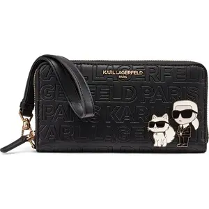 Karl Lagerfeld Paris Meribel Wallet - Black/gold