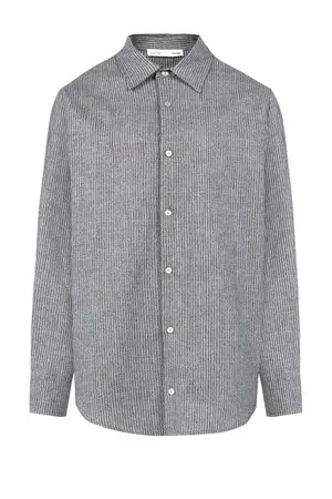 PCFG Wool & Cashmere Blend Your *itch Striped Long Sleeve Shirt
