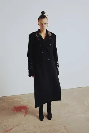 PCFG Wool & Cashmere Blend Oversized Long Overcoat