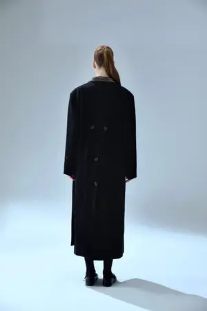 PCFG Wool & Cashmere Blend Oversized Long Overcoat