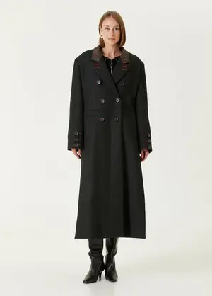 PCFG Wool & Cashmere Blend Oversized Long Overcoat