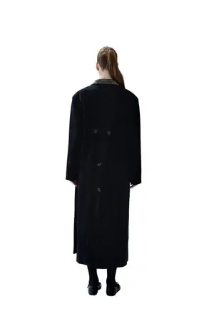 PCFG Wool & Cashmere Blend Oversized Long Overcoat