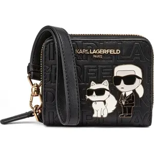 Karl Lagerfeld Paris Meribel Wallet - Black/gold
