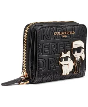 Karl Lagerfeld Paris Meribel Wallet - Black/gold