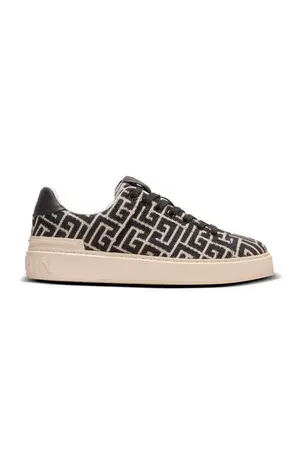 Balmain Monogram Jacquard B-court Trainers