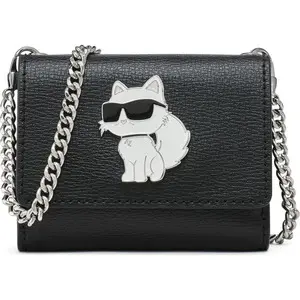 Karl Lagerfeld Paris Wallet On A Chain - White/black 2