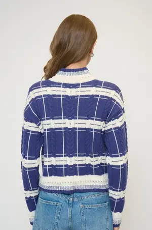 Central Park West Eden Specialty Stitch Knit Bomber