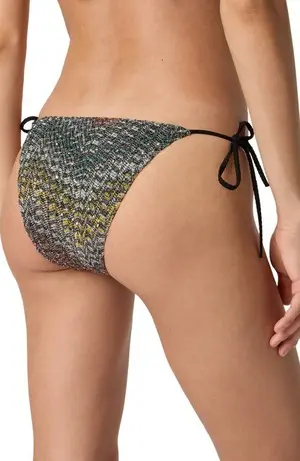 Missoni Mixed Viscose Lamé Bikini With Sequins